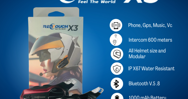 INTERCOM HELM RETOUCH X3 , HARGA HANYA 459 RIBU